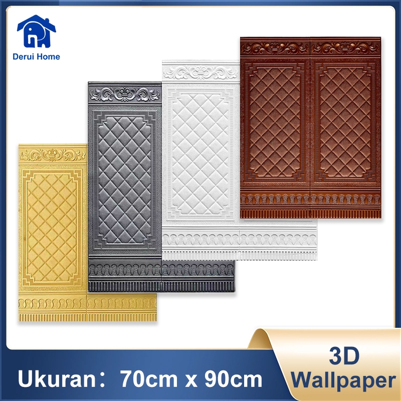 Jual Wallpaper 3D FOAM 70X90CM / Wallfoam Dinding 3D Motif 4.5mmPINTU ...
