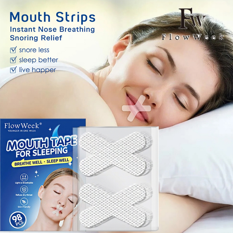 Jual [Ready Stock] Flow Week 98 pcs Anti Snoring Mouth Tape Stiker ...