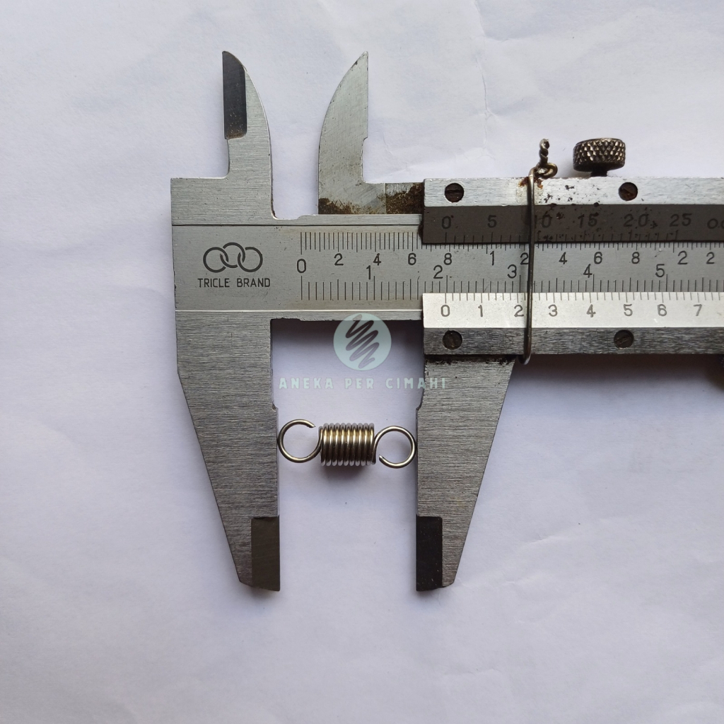 Jual Per Spring Tarik 0,8mm Stainless Panjang Total 20mm | Shopee Indonesia