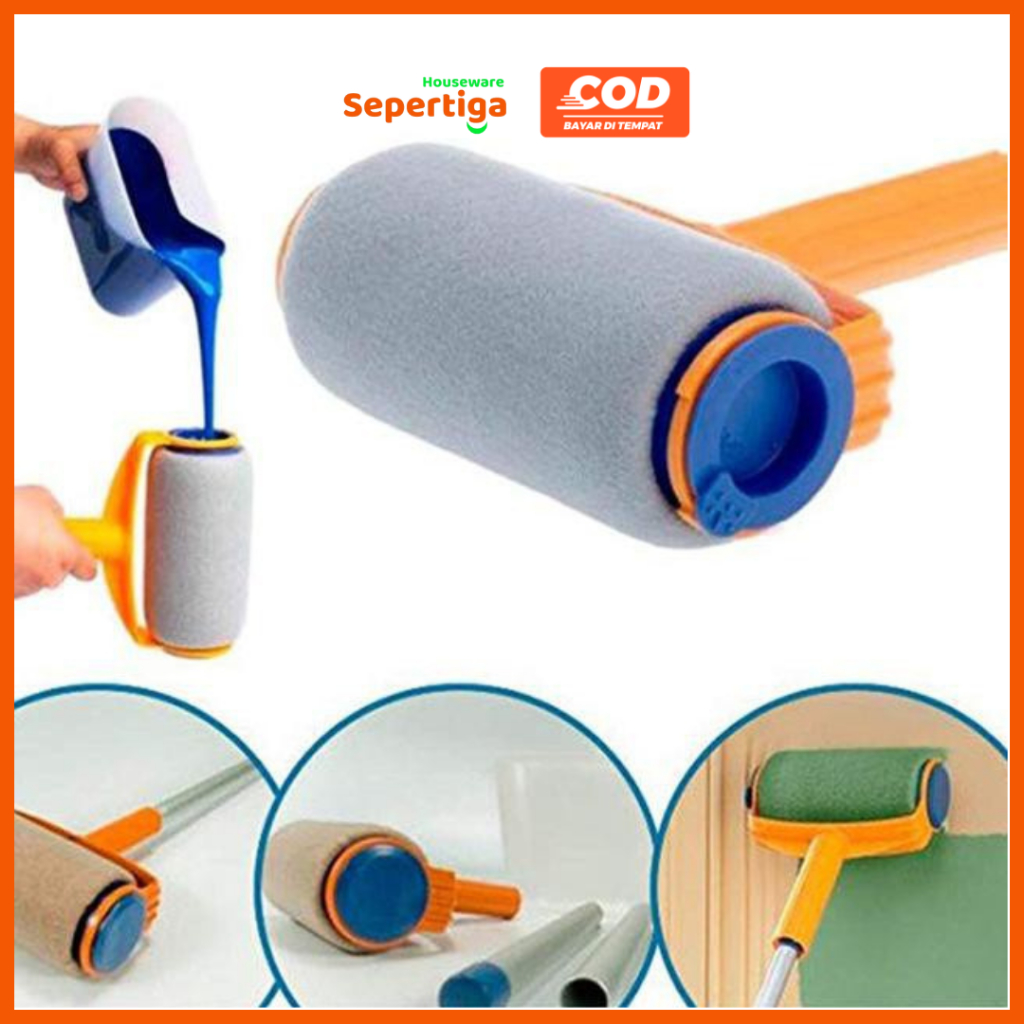 Jual Kuas Cat Roll Pintar Facil Paint Roller Tembok Rumah 70 cm ...