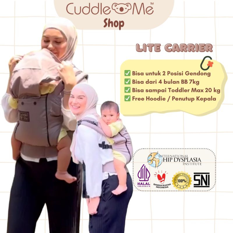 Jual Cuddleme Gendongan Depan Belakang Simple 4 Bulan - 2 Tahun SSC ...