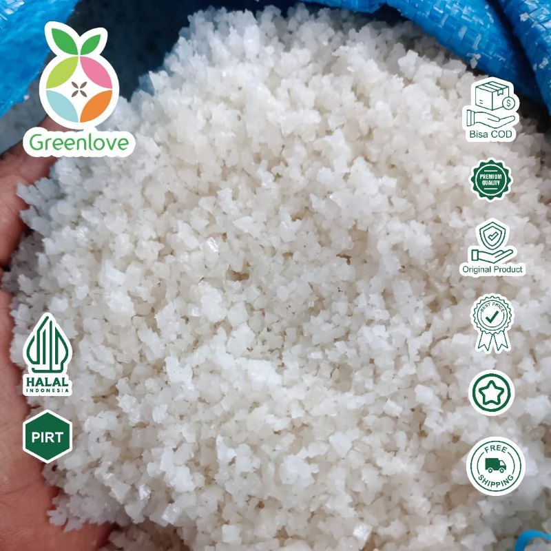 Jual garam laut kasar putih / garam murni / garam krosok/ garam murah ...
