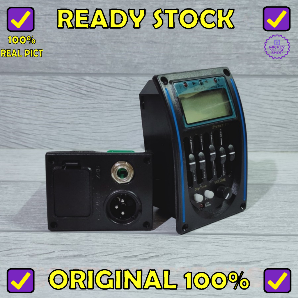 Jual Preamp Gitar Akustik LC-5 5 Band Preamp Tuner EQ Tone Control Equalizer Guitar Acoustic ...