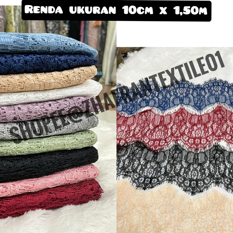 Jual RENDA KUMIS , RENDA PINGGIRAN // Brokat renda || renda murah ...