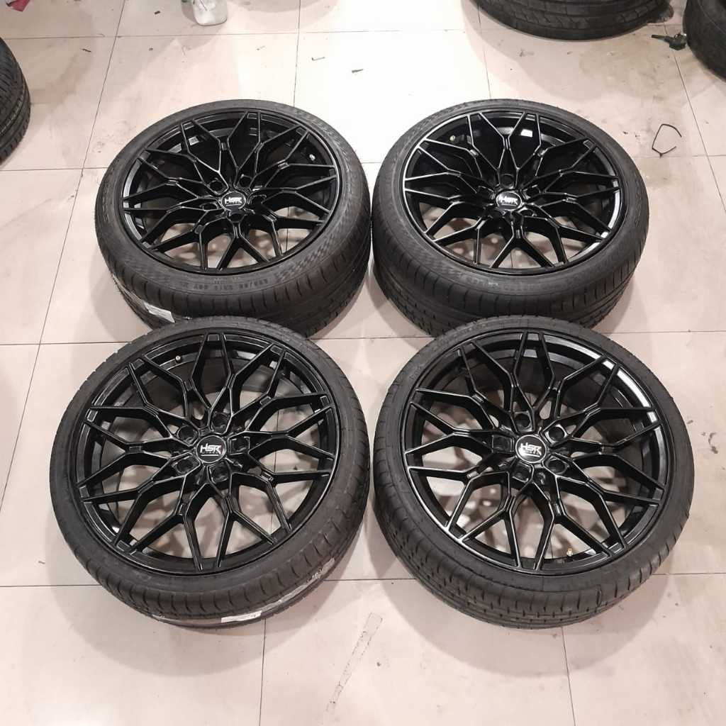 Jual velg bekas racing hsr mobil bmw r19 lebar 8,5/9,5 pcd 5x120 plus ban | Shopee Indonesia