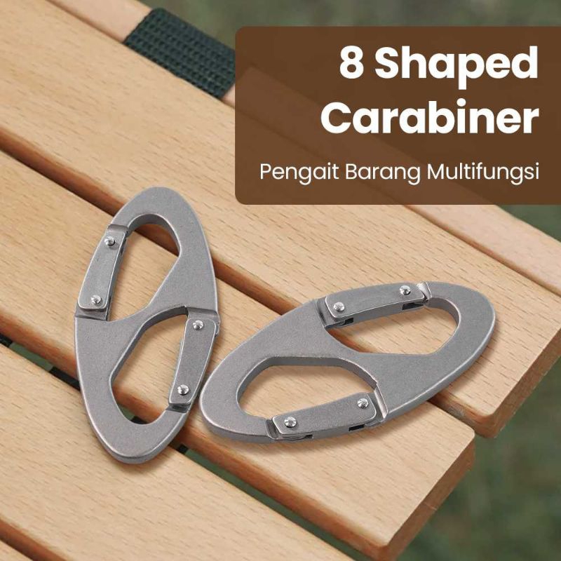 Jual Mountaineering 8 Shaped Carabiner Pengait Barang Multifungsi ...