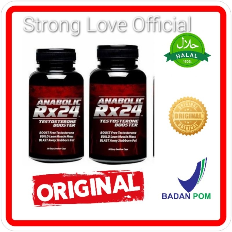 Jual ANABOLIC RX 24 TESTOSTERON BOOSTER RX 24 SUPLEMEN PENAMBAH HORMON ...