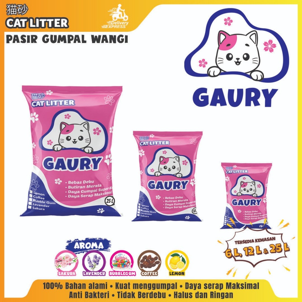 Jual 12 LITER GAURY-PASIR KUCING GUMPAL WANGI-AROMA PARFUM BUAH SEGAR ...