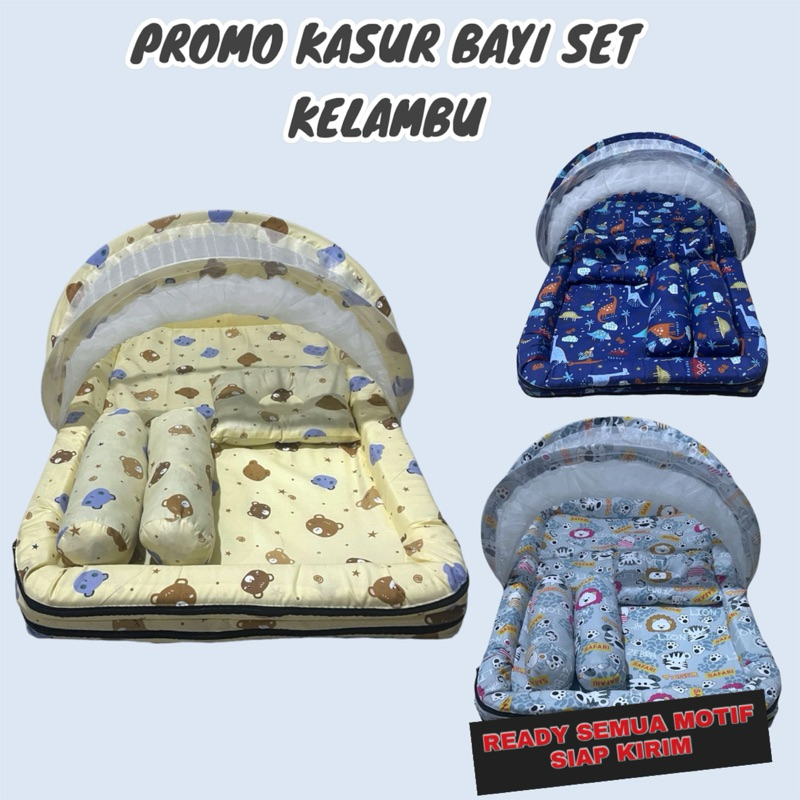 Jual Kasur bayi kelambu set bantal guling / kasur bayi anti nyamuk ...