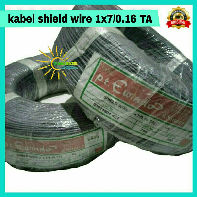 Jual kabel shield wire (abserm mono) merk sinar PT Ewindo 1X7/0,16 TA ...
