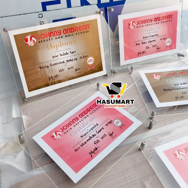 Jual Frame Akrilik A2 TEBAL 3MM+3MM (Papan Iklan, Poster, Foto ...