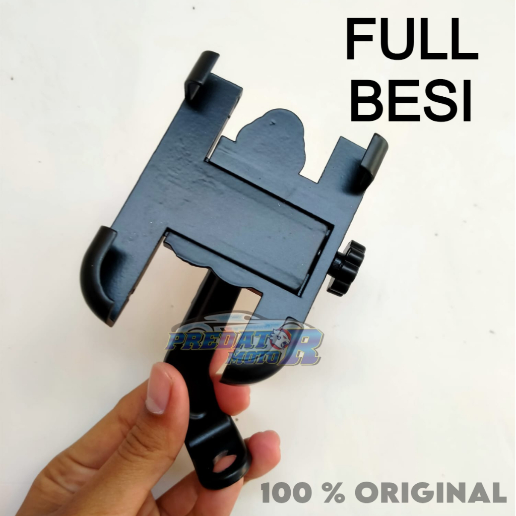 Jual HOLDER HP STANG MOTOR BAHAN BESI ALUMUNIUM DUDUKAN PENYANGGA HP PEGANGAN KUAT DAN AWET ...