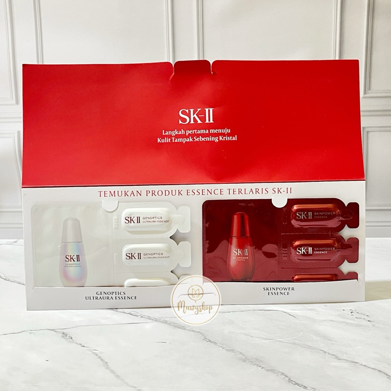 Jual SK-II skii sample NU Sachet ( Ultraura Essence sachet isi 3 + Skinpower Essence sachet isi ...