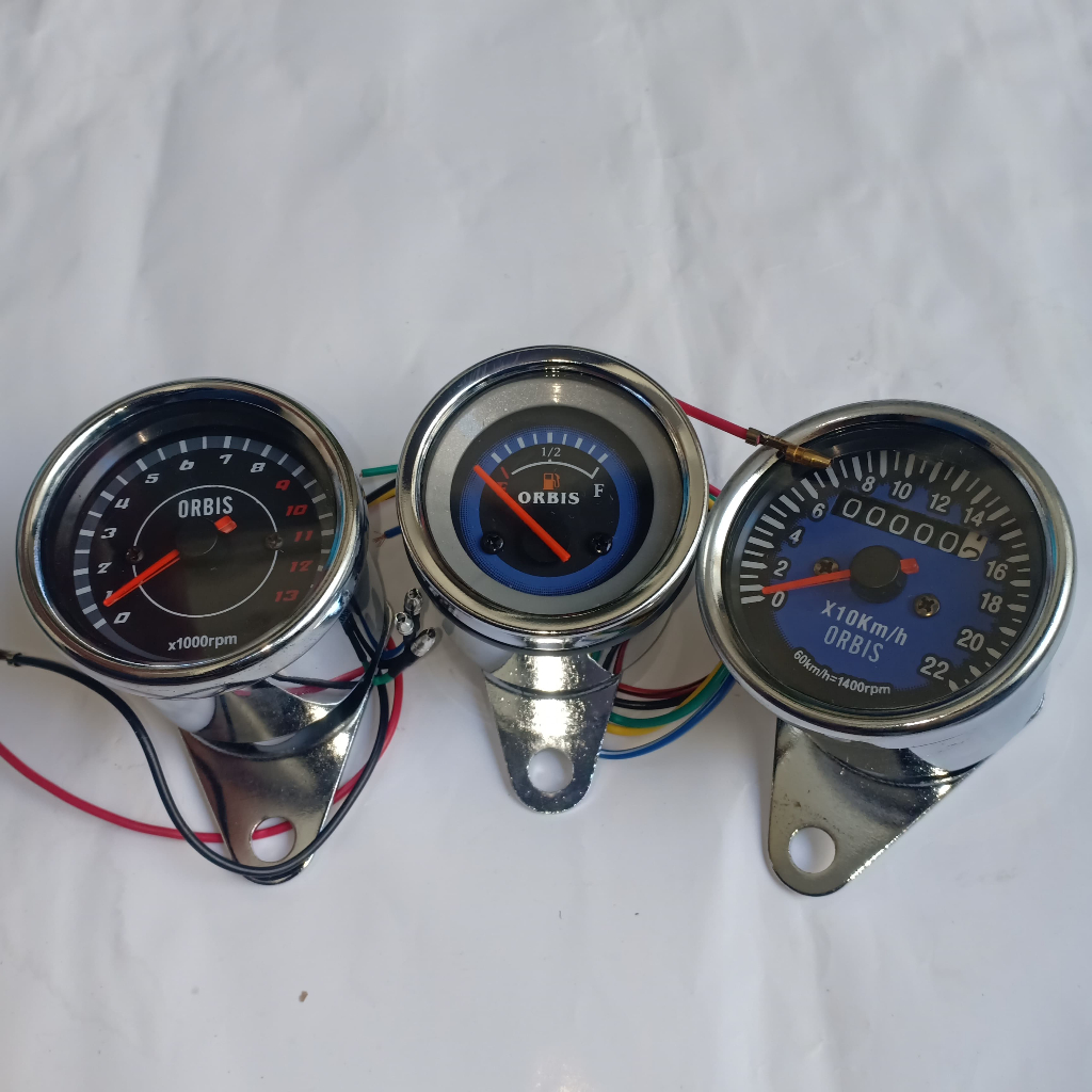 Jual [GROSIR] AMPERE AMPER SPEEDOMETER KILOMETER RPM BENSIN FULLMETER ...