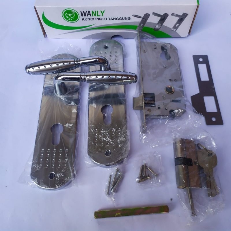 Jual Kunci Pintu Tanggung WANLY 20cm 5801SN / Selot Pintu / Handle ...