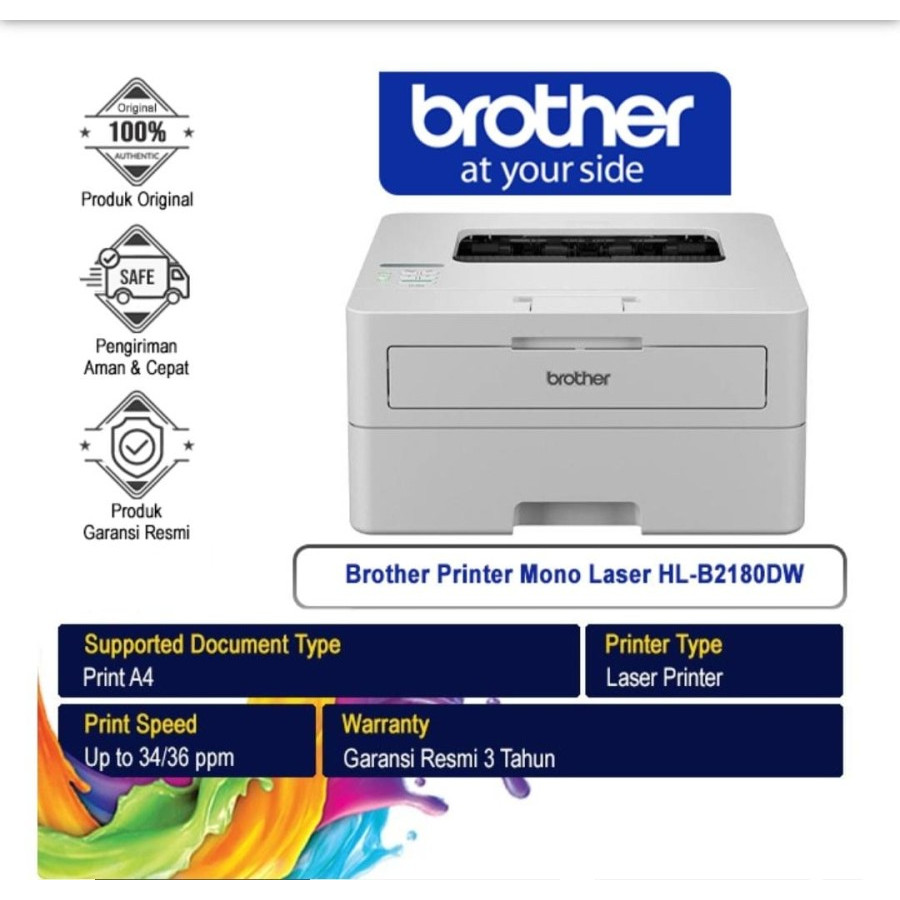 Jual BROTHER HL-B2180DW Printer Single Laser Monochrome Duplex Wireless ...