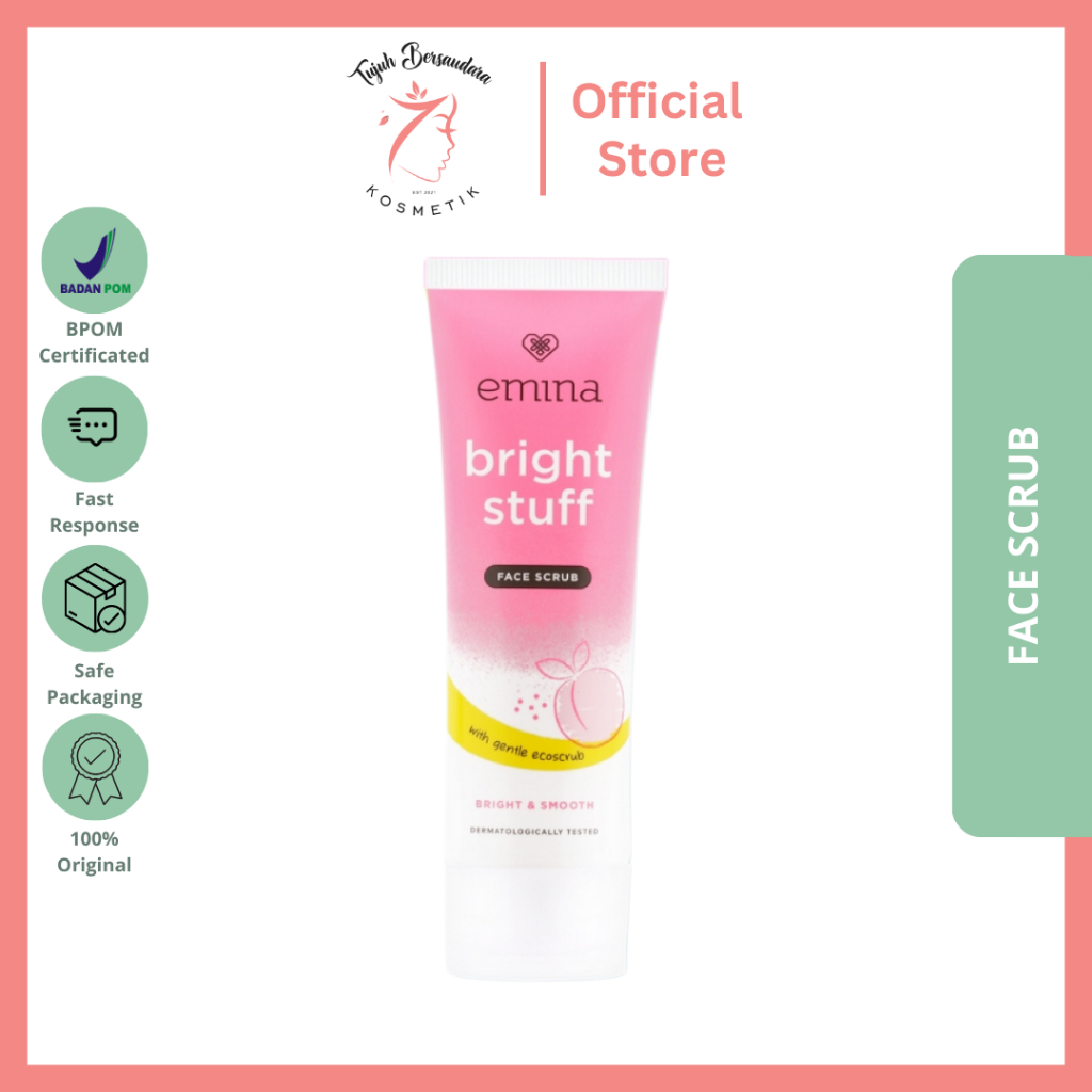 Jual Emina Bright Stuff Face Scrub 50 ml - Scrub Wajah Untuk ...