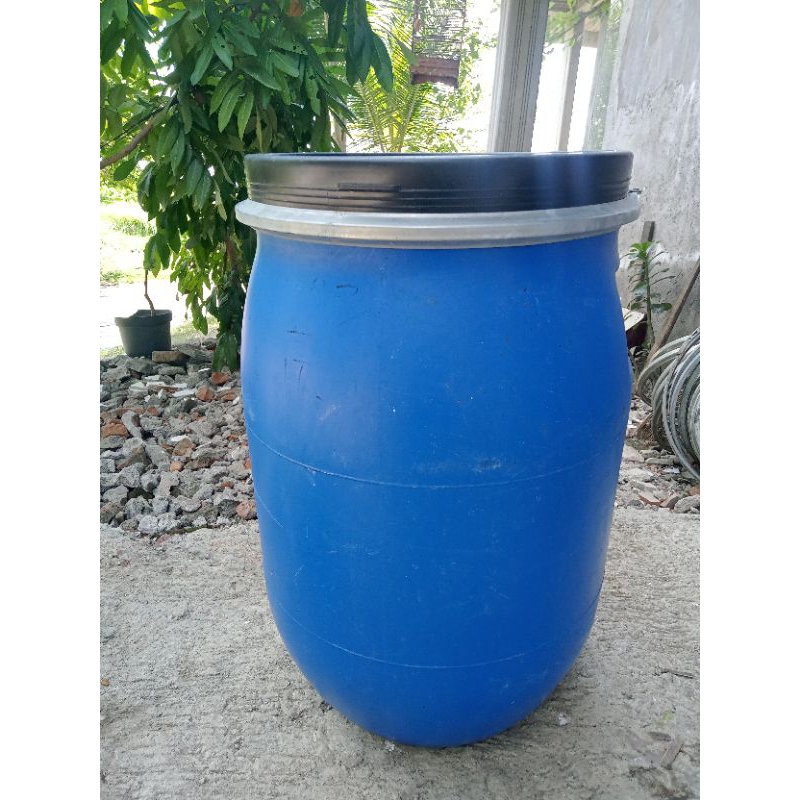 Jual TONG PLASTIK 60LITER/DRUM PLASTIK 60 LITER BENTUK SEPERTI GENTONG ...