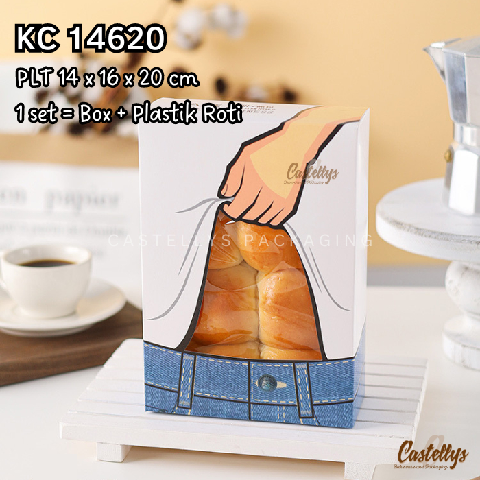 Jual Kotak Box + Plastik Roti KC14620 Roti Sobek Kasur Tawar Manis dll ...