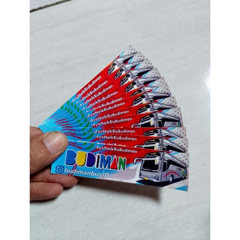 Jual stiker bus Basuri stiker Bus Budiman 5.pcs | Shopee Indonesia