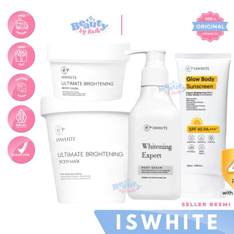 Jual BEAUTYBY.NADS | ISWHITE ULTIMATE BRIGHTENING BODY MASK BODY SERUM ...