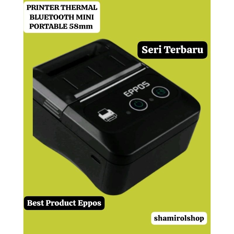 Jual PRINTER BLUETOOTH MINI PORTABLE EPPOS PRINTER THERMAL 58MM CETAK RESI DLL | Shopee Indonesia