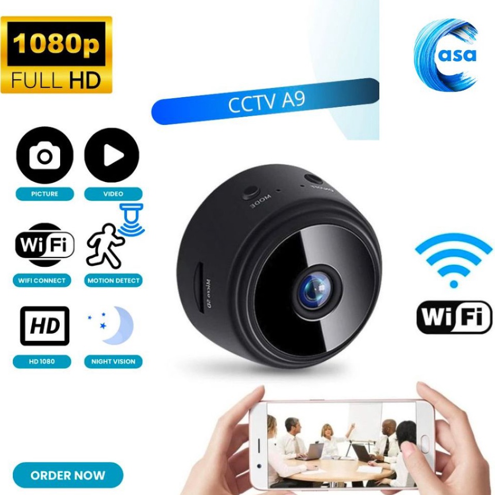 Jual KODE D44O CASAO CCTV Wireless A9 Mini Smart Camera Wifi HD 18P Micro v38 Kamera Keamanan ...