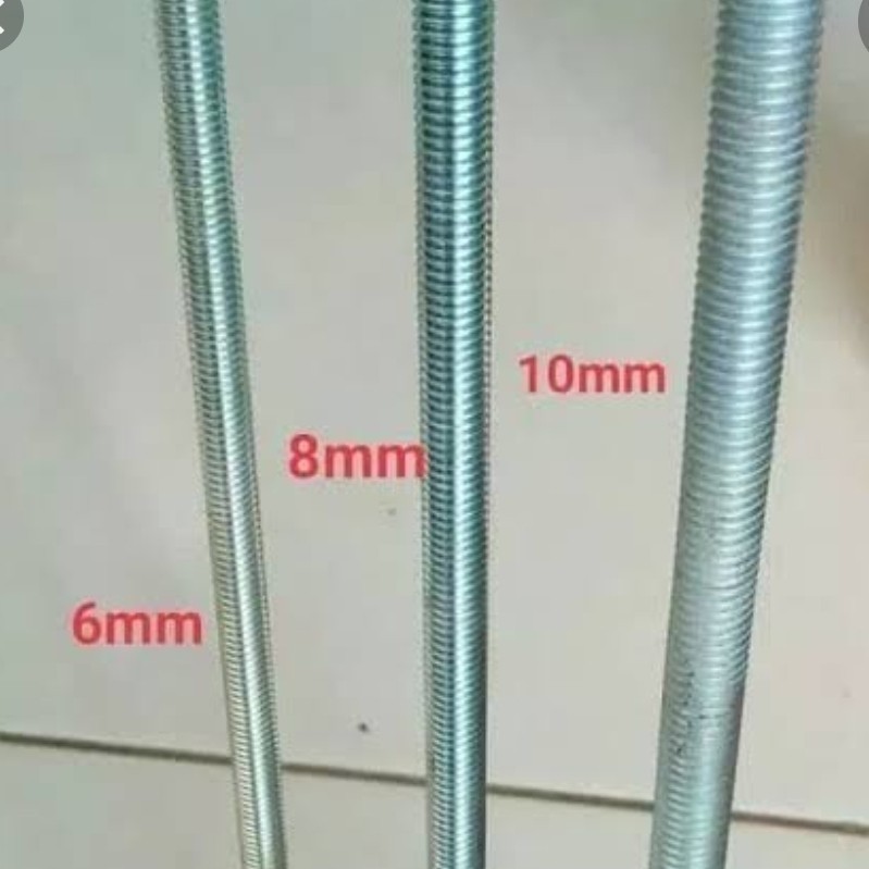 Jual Longdrat M8 panjang 1 meter long drat 1mtr | Shopee Indonesia