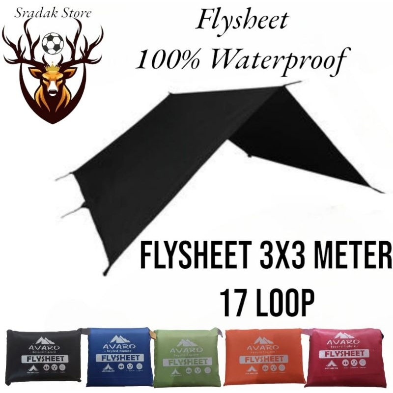 Jual Flysheet 3x3 waterproof bivak- flysheet 3x3 ultralight-tutup tenda camping | Shopee Indonesia