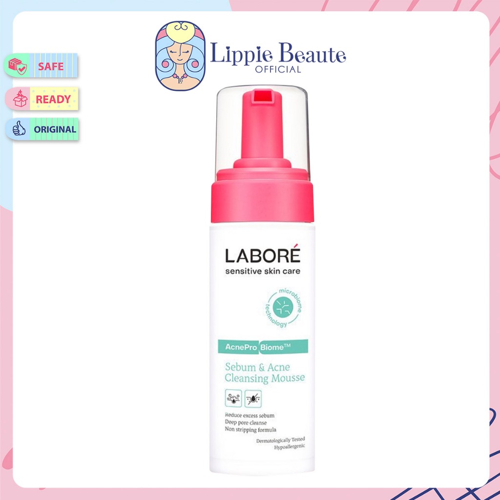 Jual LABORE - Sensitive Skin Sebum & Acne Cleansing Mousse 150ml ...