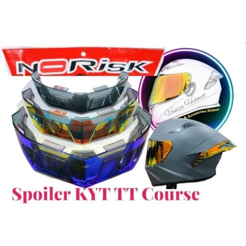 Jual SPOILER HELM KYT 3D TTCOURSE POLYCARBONAT | TT COURSE IRIDIUM ...
