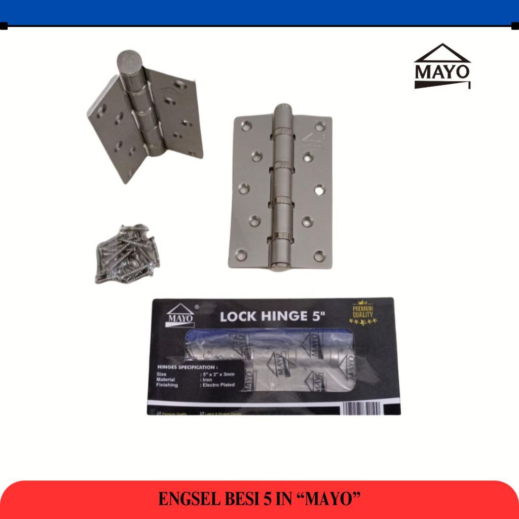 Jual ENGSEL BESI 5 INCH MAYO (TEBAL 3MM) | Shopee Indonesia