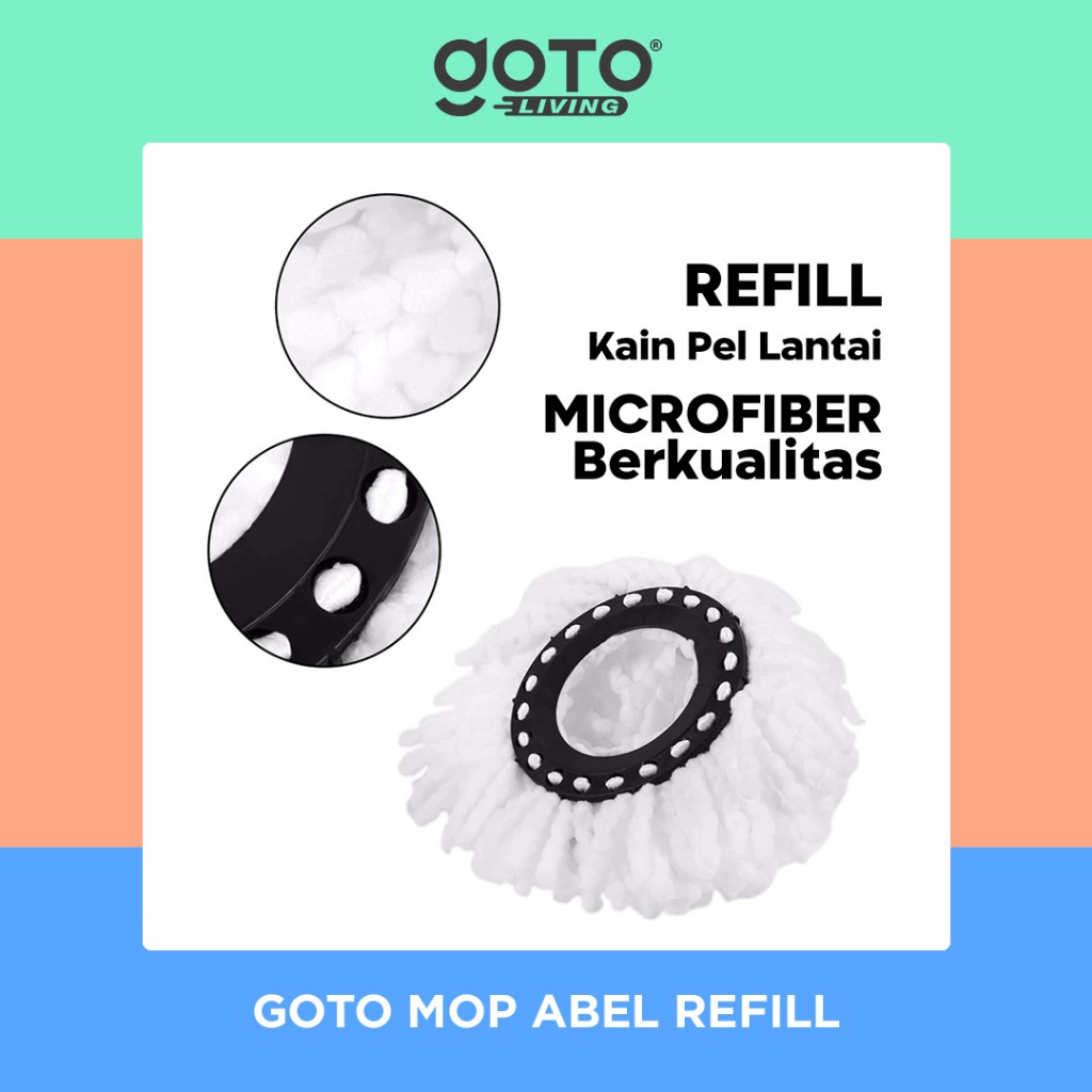 Jual Goto Abel Kain Pel Pembersih Lantai Refill Lap Microfiber Super ...