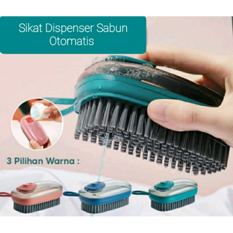Jual Sikat Dispenser Sabun Otomatis / Sikat Cuci Hydraulic Multifungsi / Dispenser Isi Sabun ...