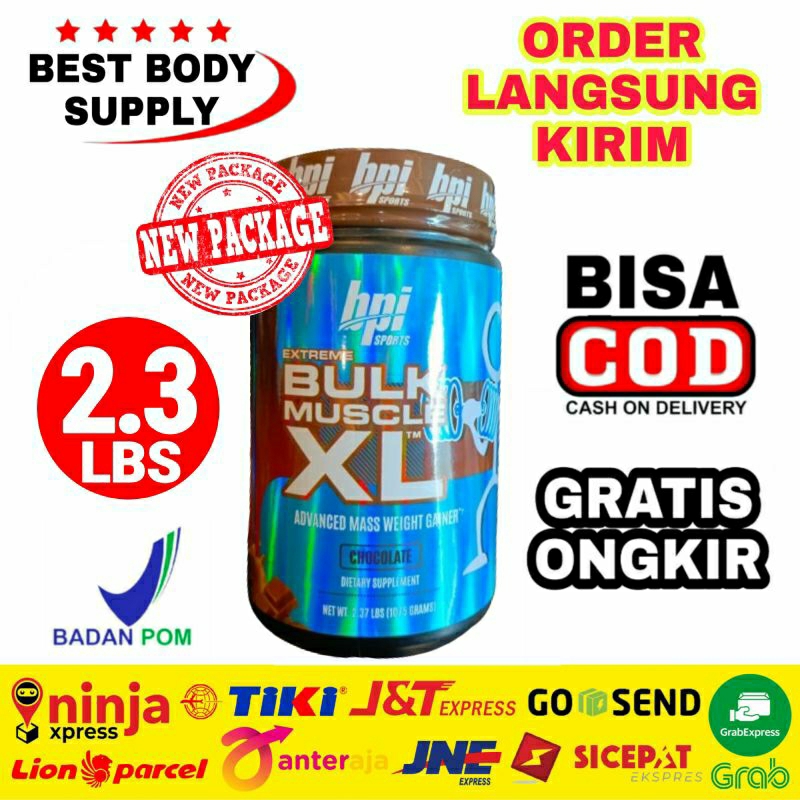 Jual BPI Bulk 2 Lbs BPI Bulk XL 2.3 Lbs 1075 gram BPI Bulk Muscle XL 2. ...