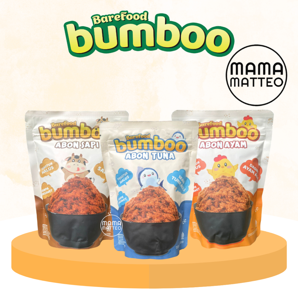 Jual BAREFOOD BUMBOO Abon Sapi Ayam 90gr Tuna 75gr / Abon Cemilan MPASI ...