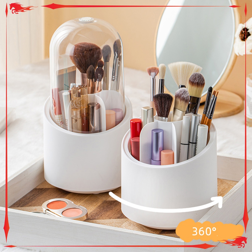 Jual Rak Kosmetik Putar 360 Derajat / Rak Brush Putar / Rak Makeup ...