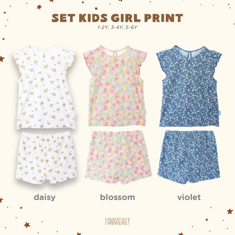 Jual Bohopanna Panna Daily Set Baby & Kids Girl Print / Pakaian Set ...