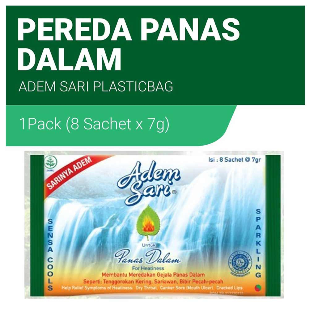 Jual ADEM SARI Plastic Pack isi 8 sachet x 7 gr | Shopee Indonesia