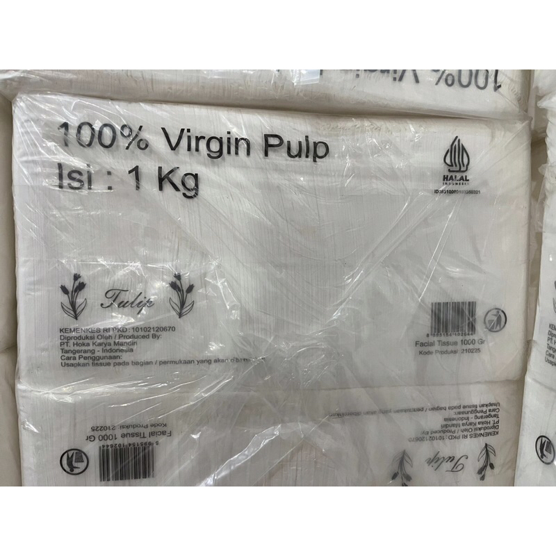 Jual Tissue TULIP 1000gr / 1kg terbaru sudah ada LOGO HALAL | Shopee ...