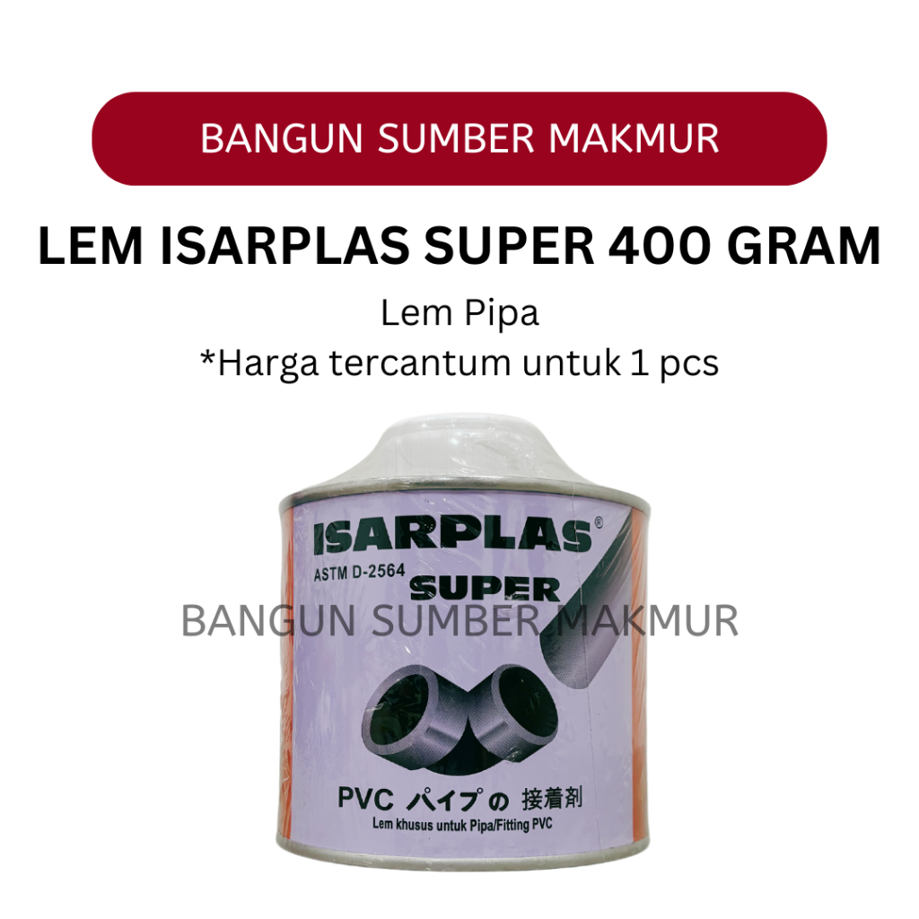 Jual Lem Fox Isarplas Super 400 Gram/Lem Pipa/Lem Plafon | Shopee Indonesia