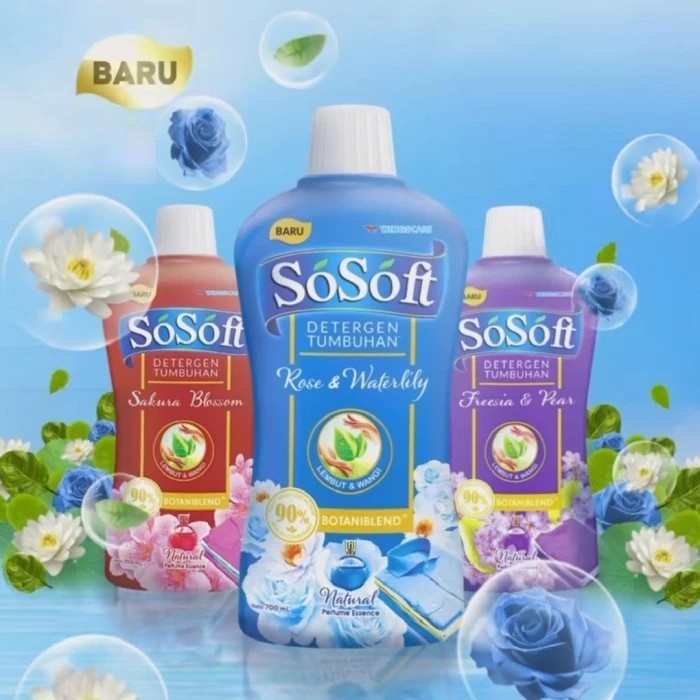 Jual So Soft Liquid Detergent Bottle 700 ml | Shopee Indonesia