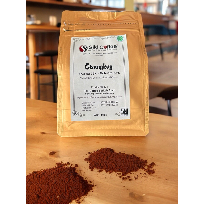 Jual kopi cisangkuy 100gr kopi mix arabika dan robusta by siki coffee ...