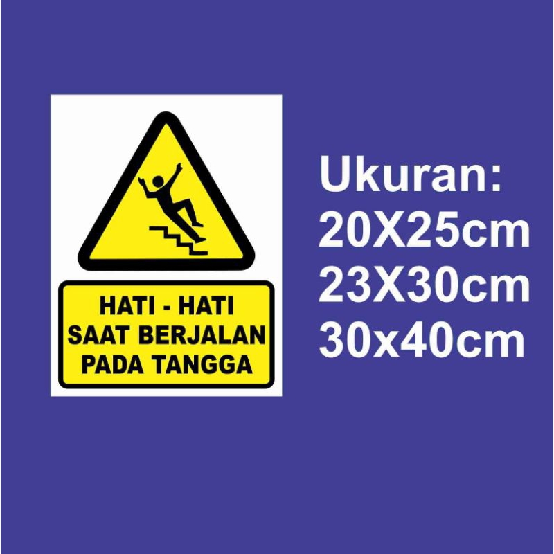 Jual STIKER HATI HATI SAAT BERJALAN PADA TANGGA | Shopee Indonesia