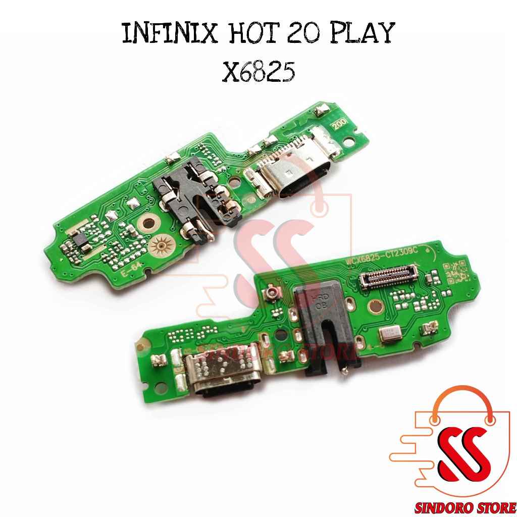 Jual Konektor Charger Infinix Hot 20 Play X6825 USB Papan Cas Mic Pcb Board | Shopee Indonesia