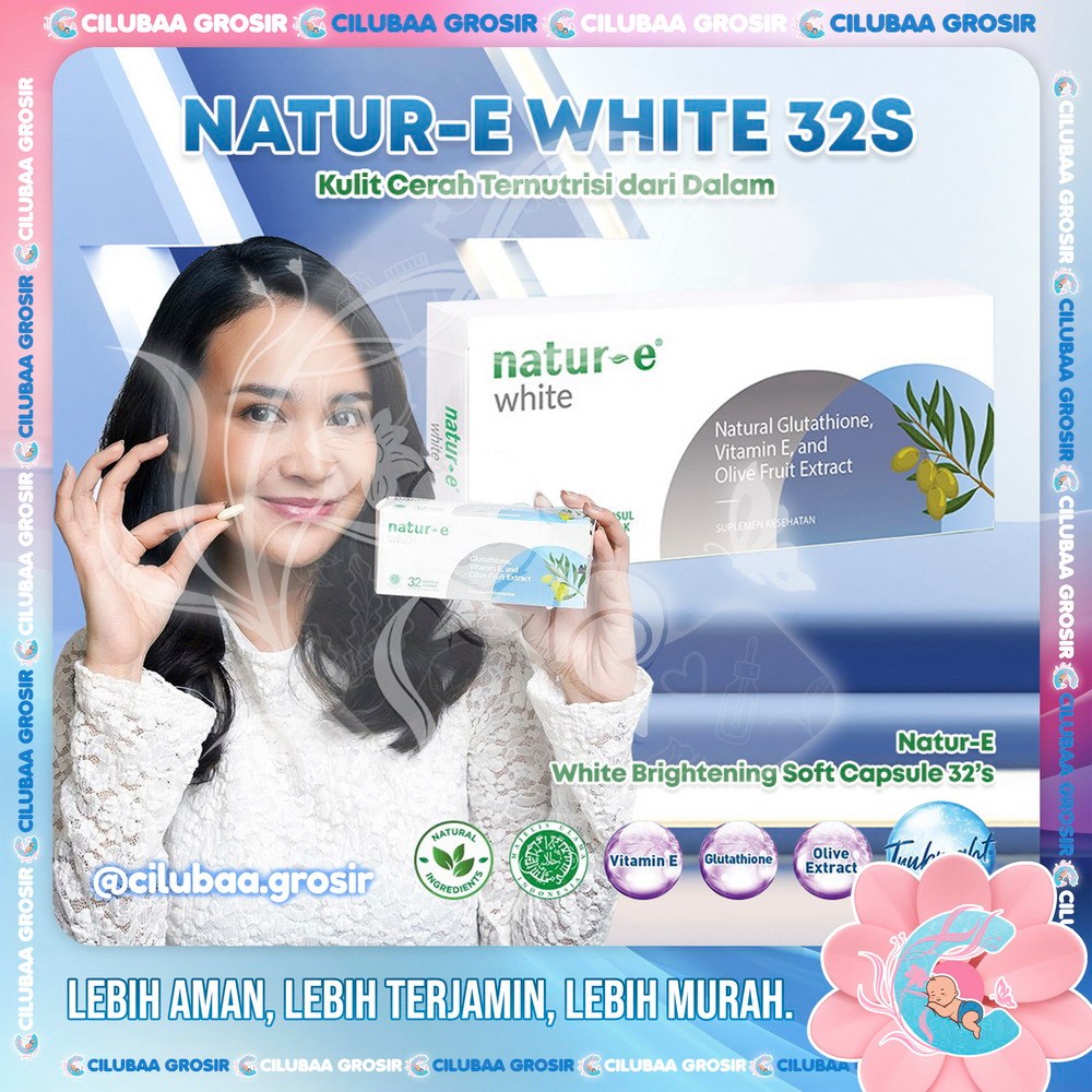 Jual Natur-E White 32s Glutathione Soft Capsule suplemen || vitamin ...