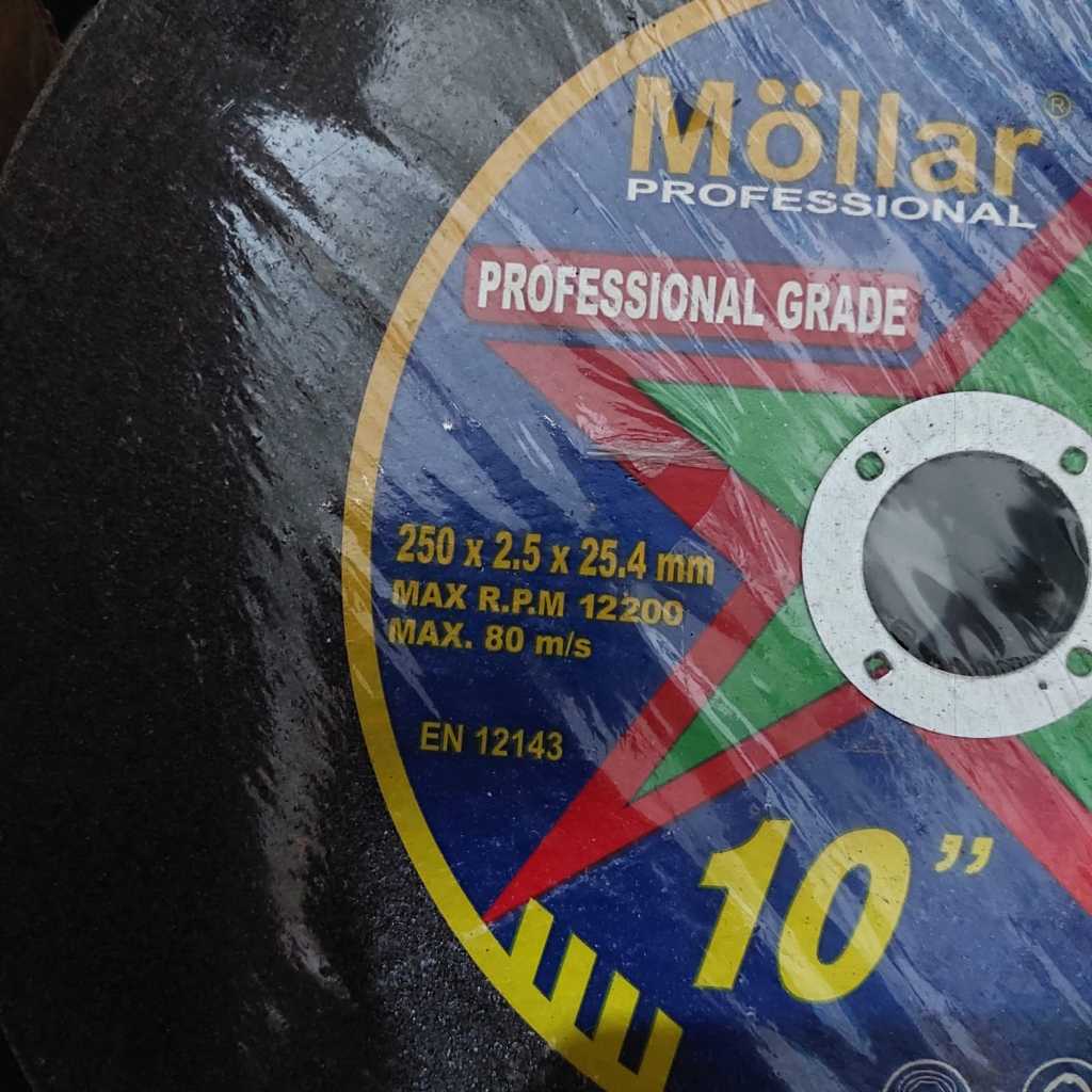 Jual batu potong besi MOLLAR 10" cutting wheel mata potong stainless ...