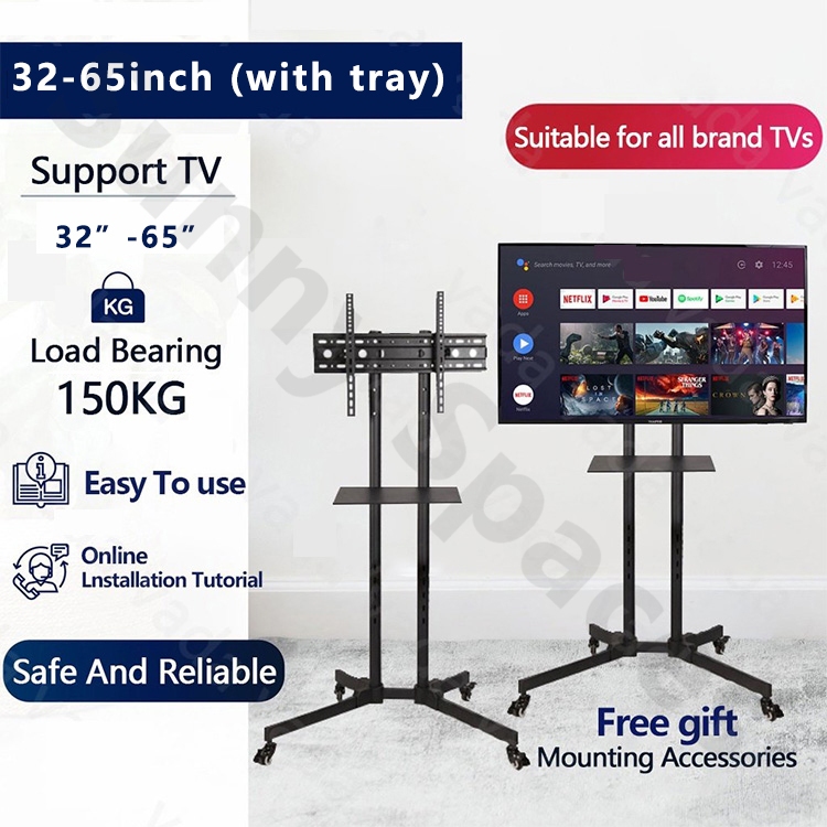 Jual Bergerak Bracket Standing tv 32-85 Inch TV Berdiri Stand Universal ...