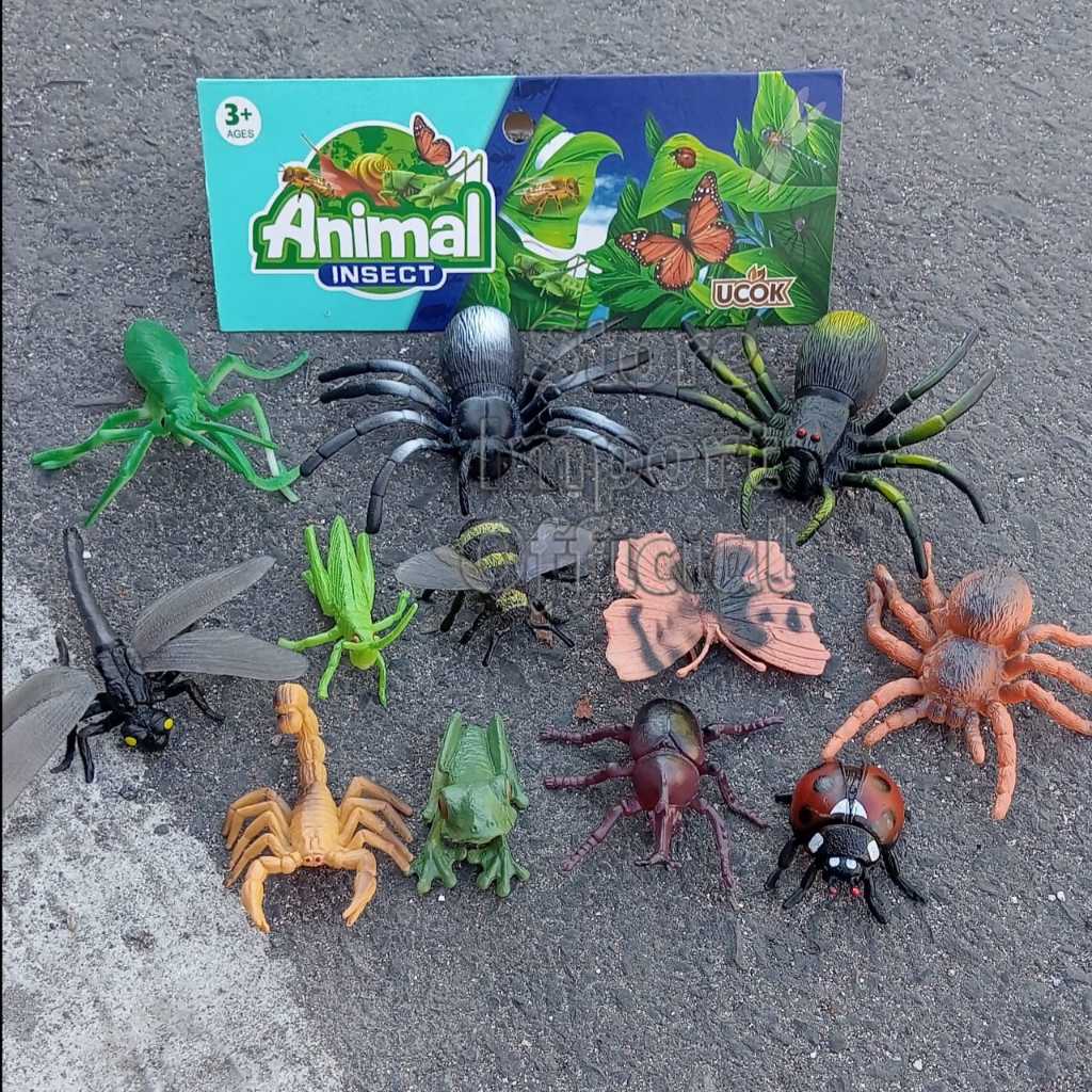 Jual Mainan Anak Hewan Serangga Kantong Satu Set 2C282 1 Isi 12 PCS ...