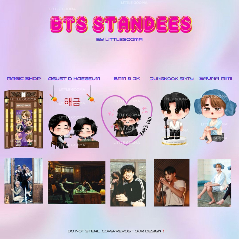 Jual Standee BTS by Little Gooma - Standee BTS - Standee Meja | Shopee ...